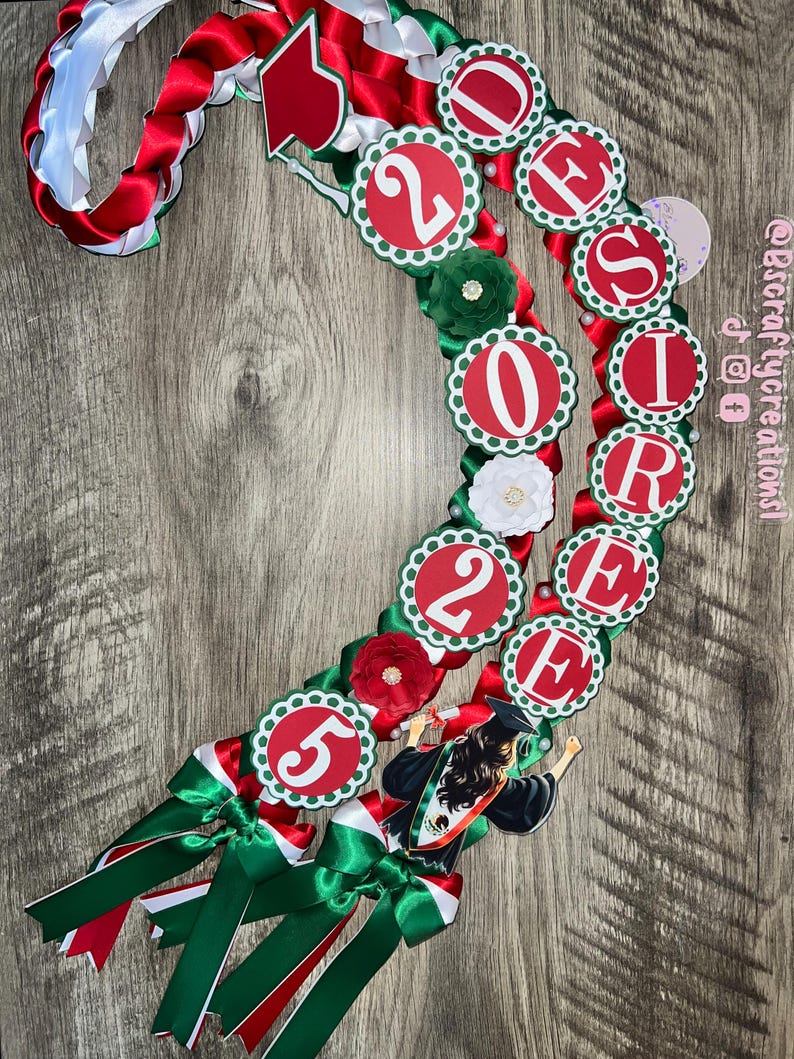 Mexican Girly Graduation Lei Coquette Lei Graduation Lei, Mexico ...