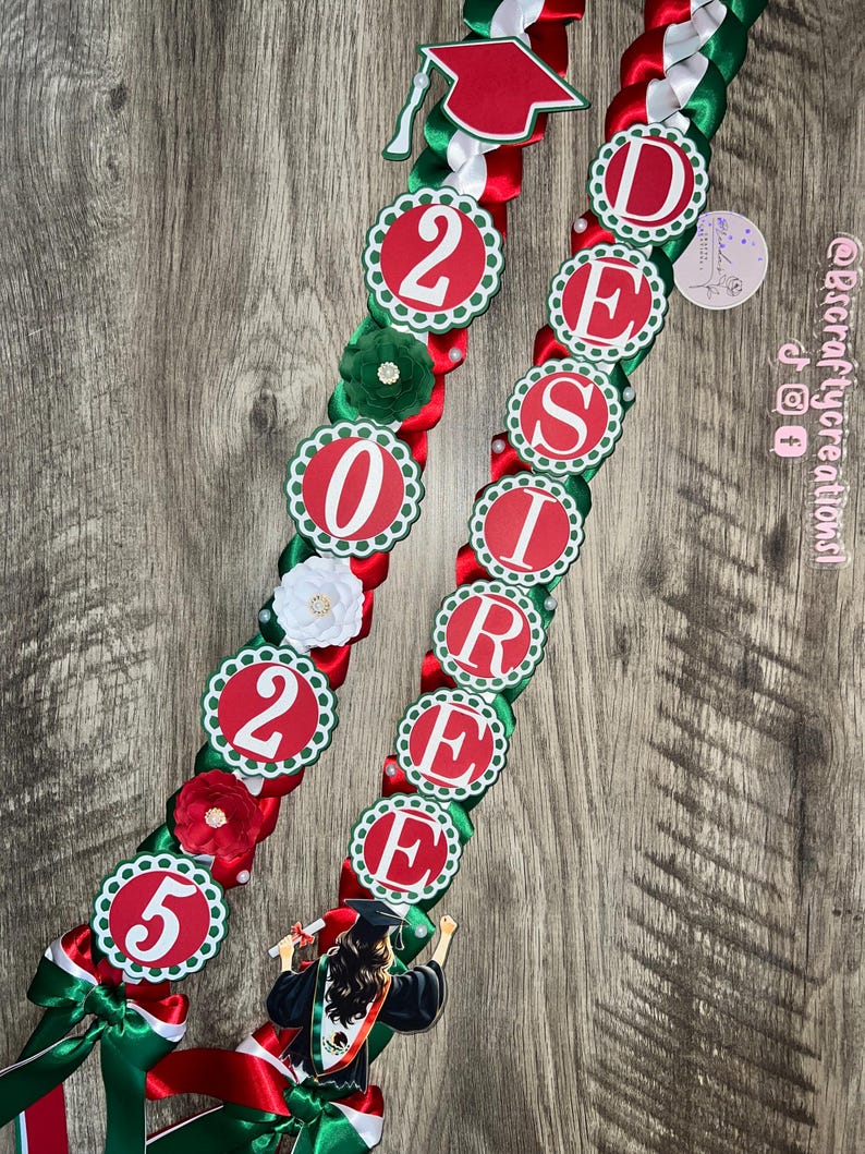 Mexican Girly Graduation Lei Coquette Lei Graduation Lei, Mexico ...