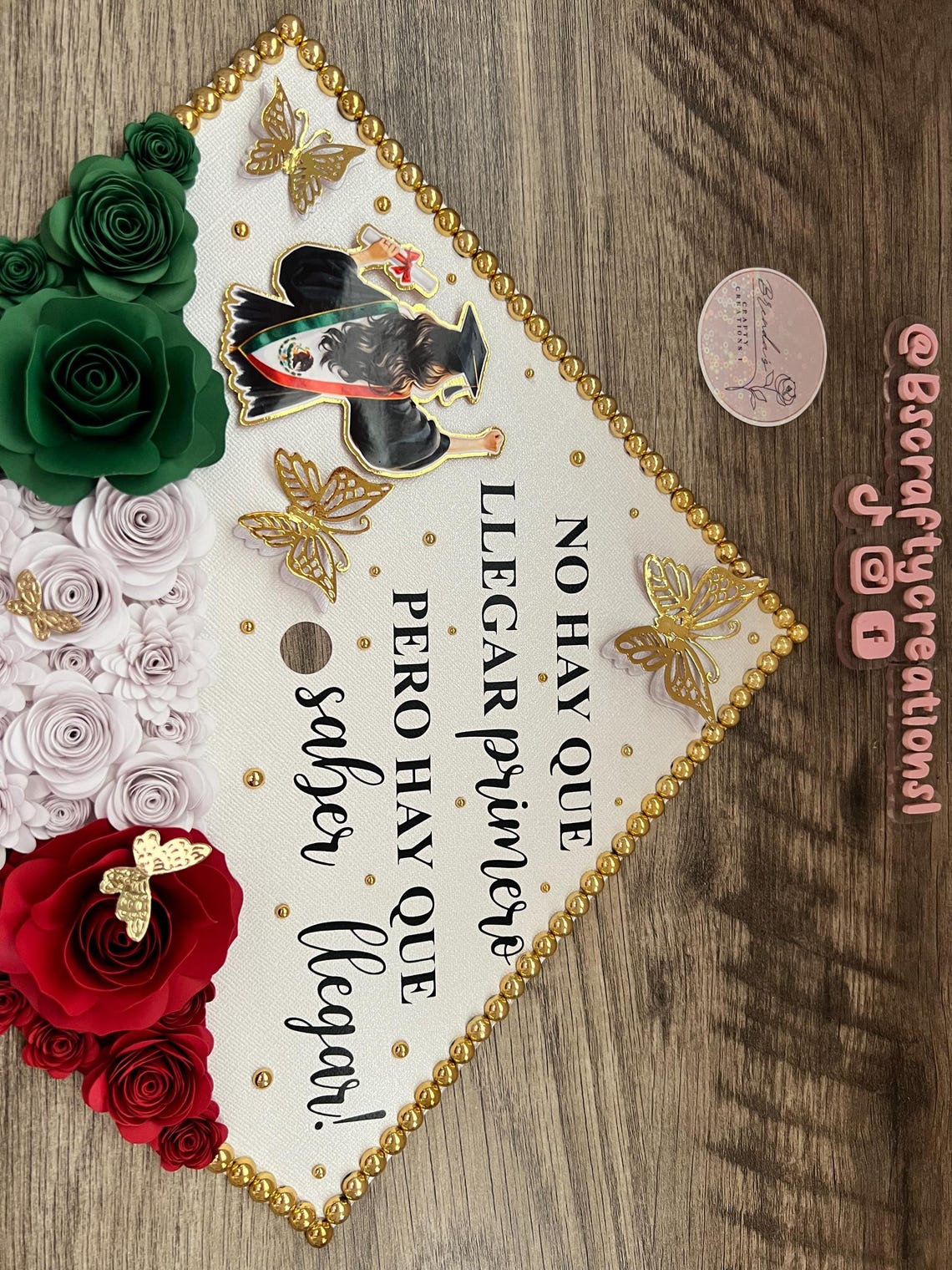 Mexico Grad Cap Topper Mexican Grad Cap Topper Graduation Cap Topper ...