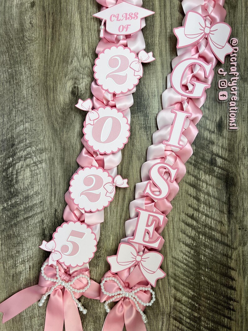 Girly Graduation Lei Coquette Lei Graduation Lei, Grad Gift Promotion ...