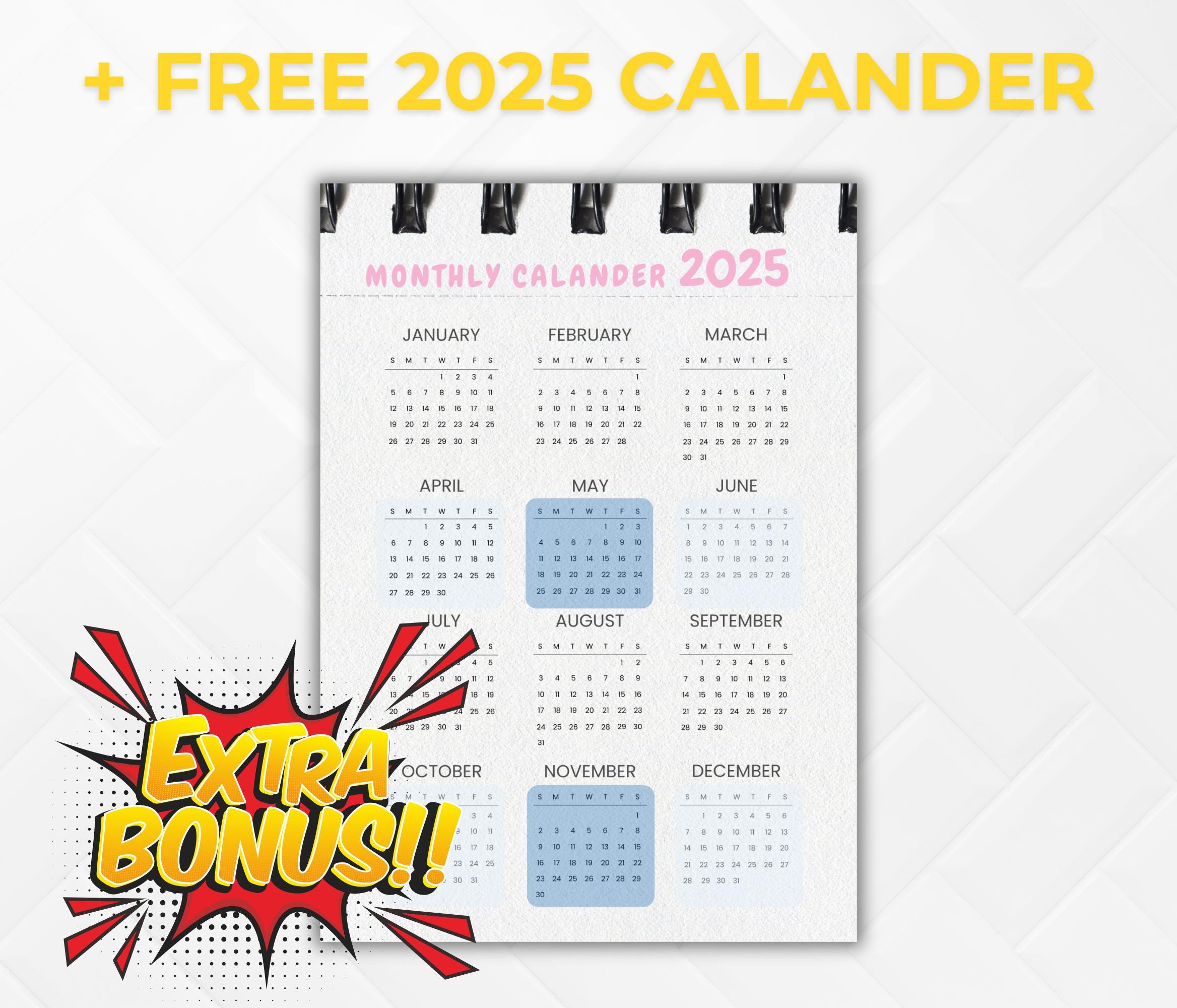 Emotions Planner Bundle for Kids – Printable Daily Weekly Monthly ...