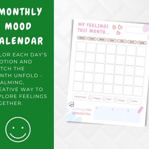Emotions Planner Bundle for Kids – Printable Daily Weekly Monthly ...