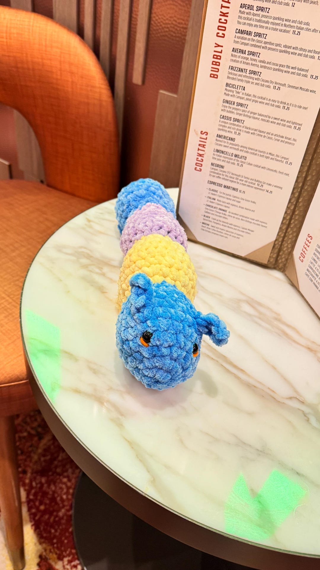 Crochet Caterpillar Plush | 12 Inch Stuffed Bug Toy | Soft Handmade ...