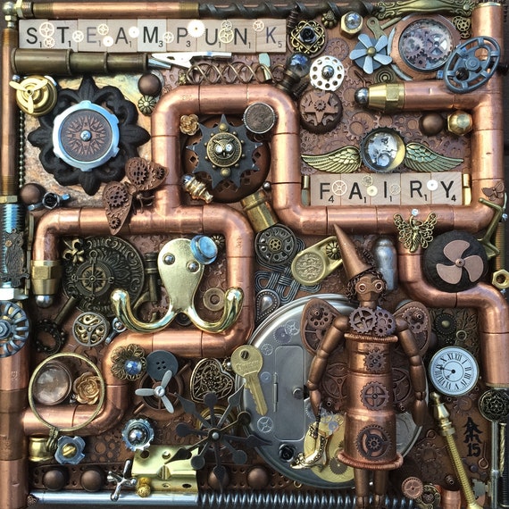 Steampunk Fairy Wall Art Assemblage - Etsy
