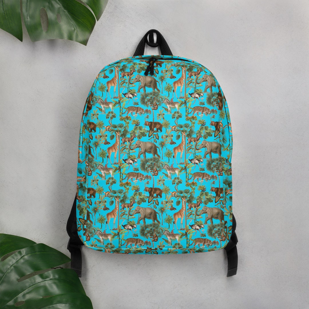 Animals Print Backpack Laptop Backpack Nature School Backpack Kids ...