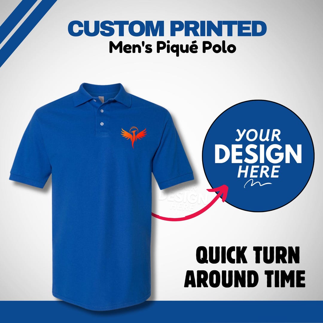 Custom Polo T-shirts, Personalized & Printed Monogrammed Logo Polos ...
