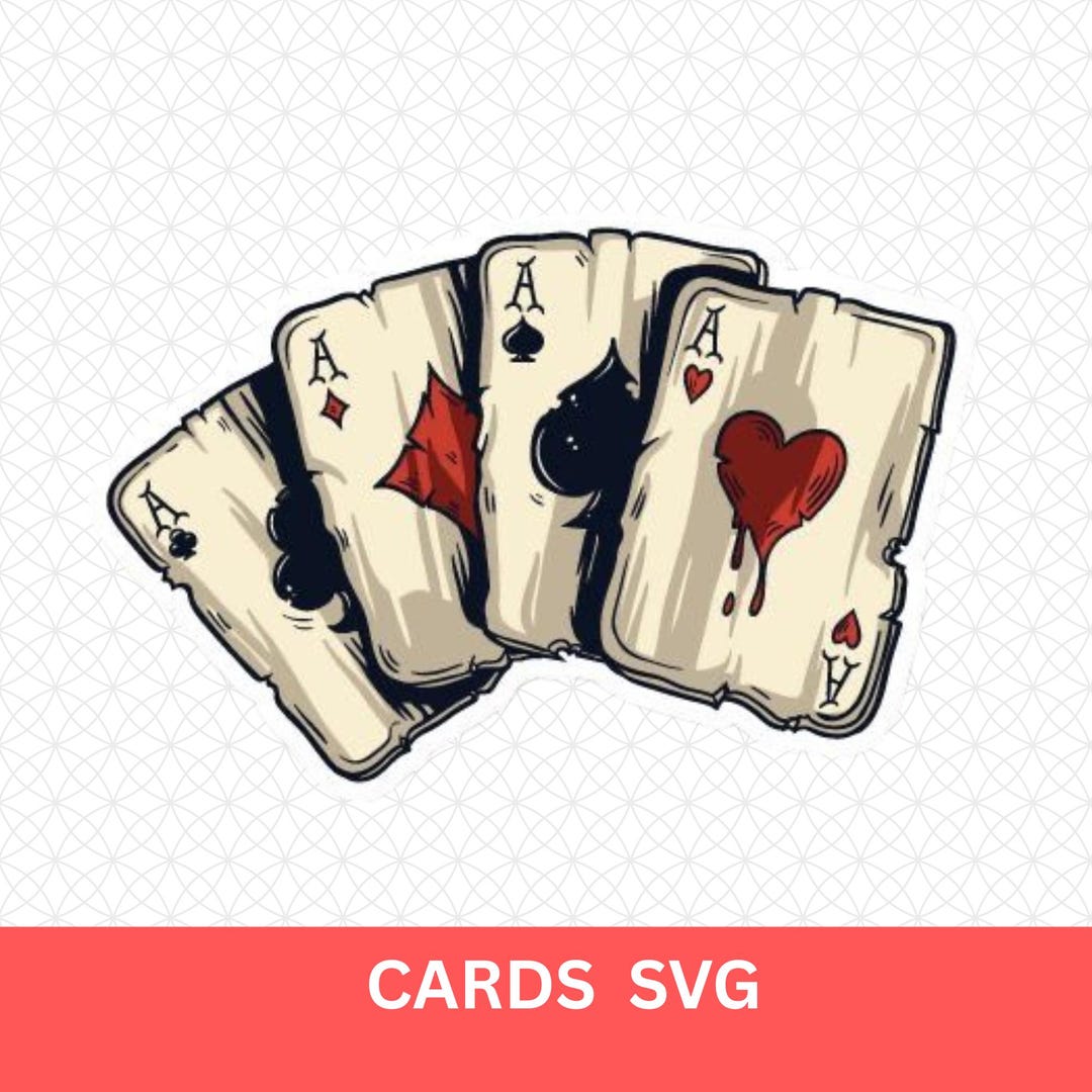 Playing Card SVG – Classic Poker Card Cut File, Casino Theme Cricut ...