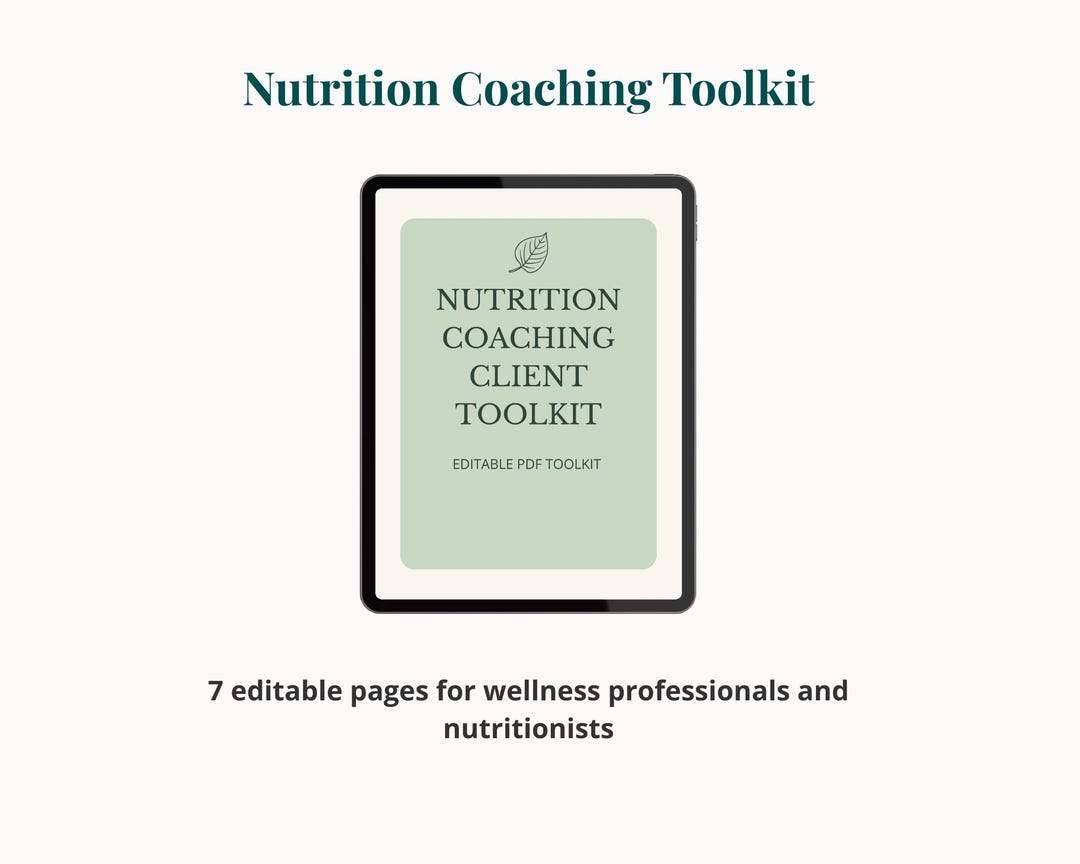 Nutrition Coaching Client Toolkit – Editable PDF Bundle | Intake Form ...