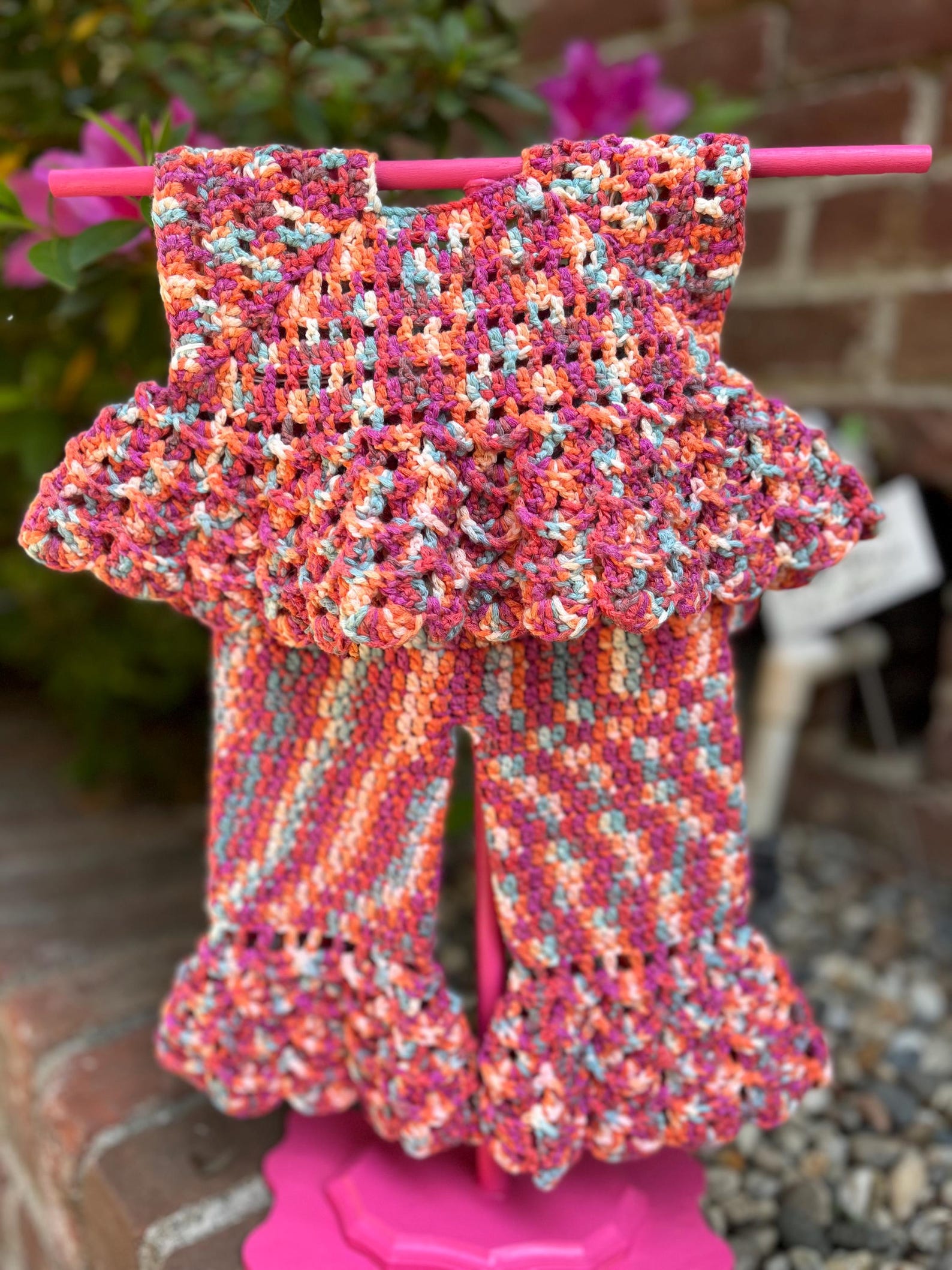 Crochet Bell Bottoms and Top Set - Etsy