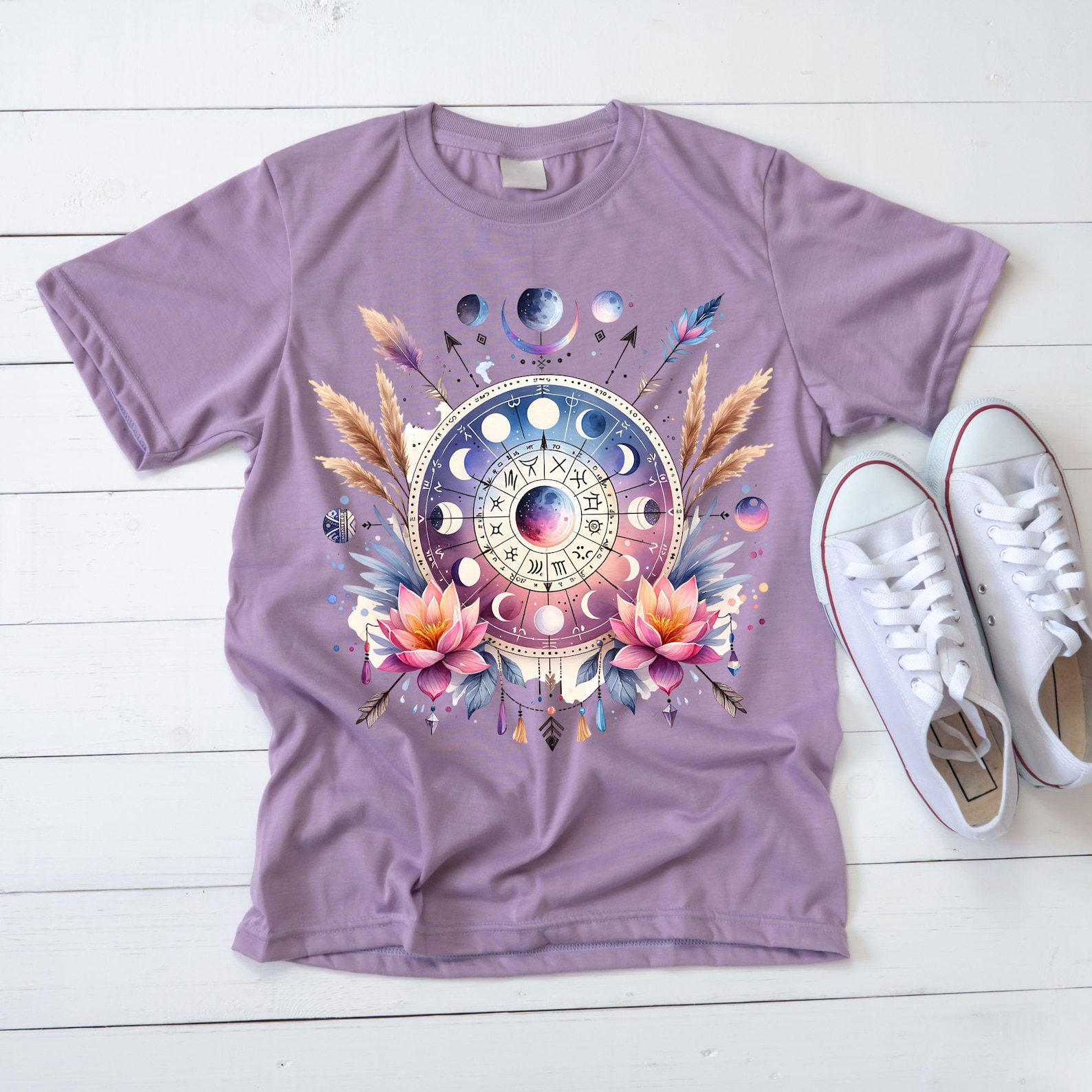 Celestial Boho Clipart Bundle, Moon Stars PNG Files, 300 DPI Digital ...