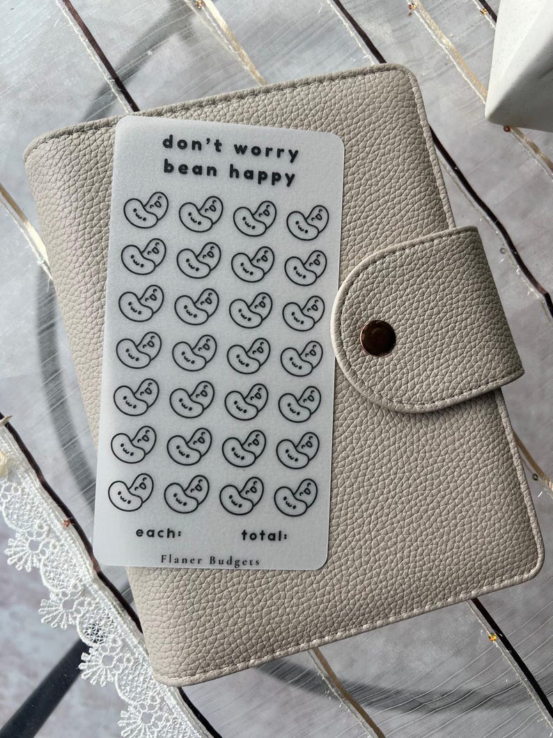 Don't Worry Bean Happy Savings Challenge - Etsy