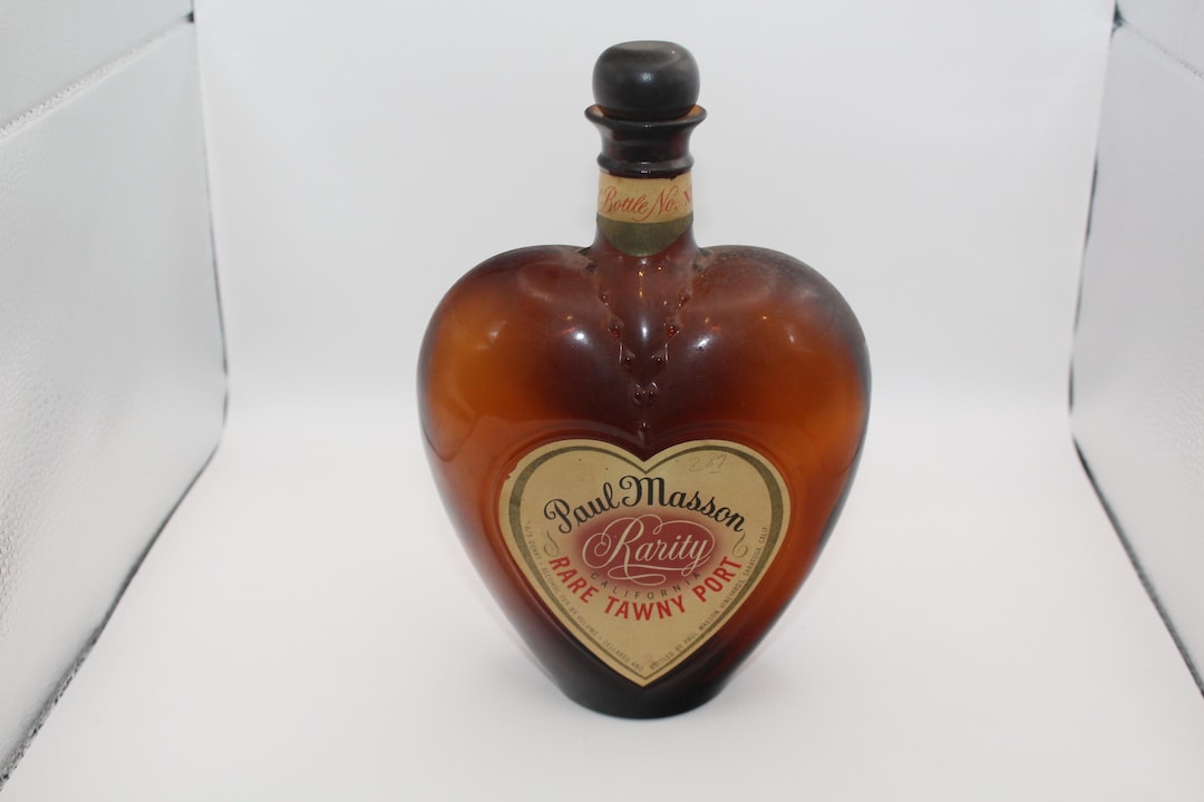 Paul Masson Rare Tawny Port "rarity" Heart Shaped Bottle - Etsy