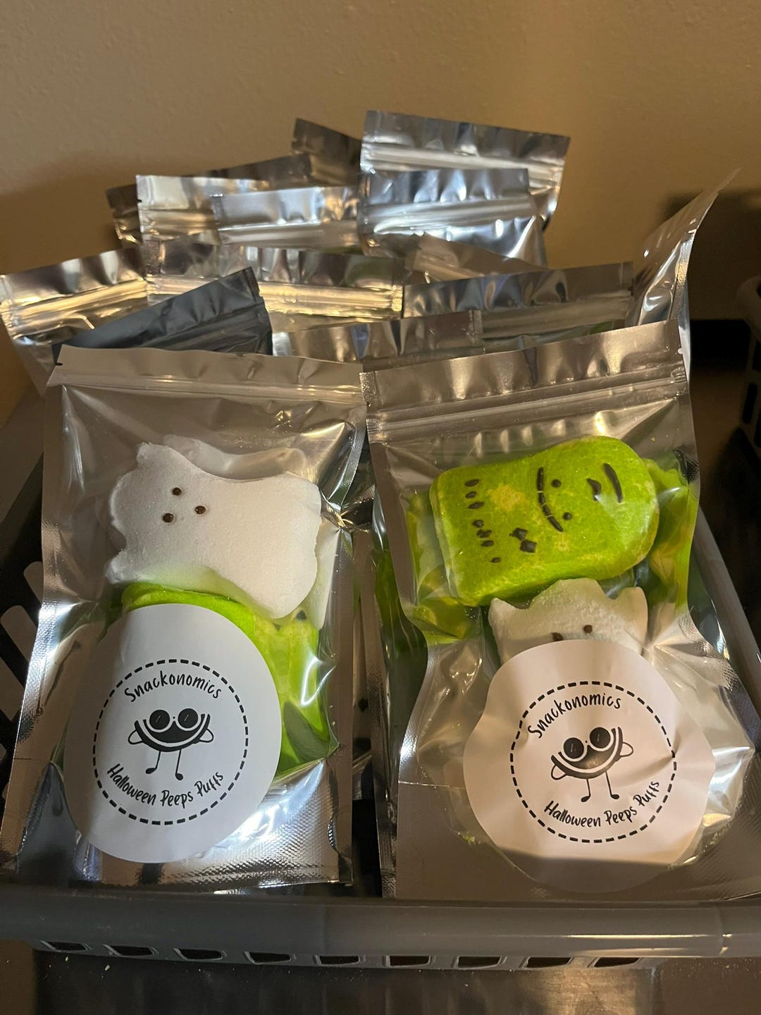 Freeze-dried Halloween Peeps – Ghosts & Frankenstein's With a Crunch - Etsy