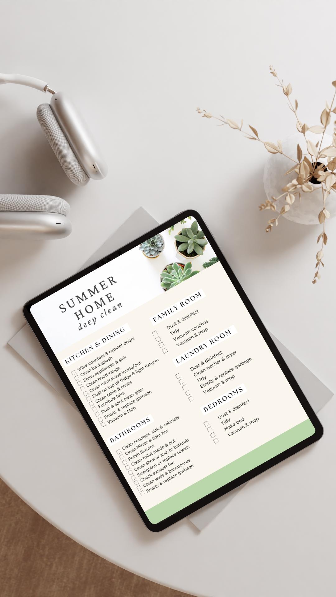 From School to Summer Checklist Bundle – Printable Family Prep Guide ...