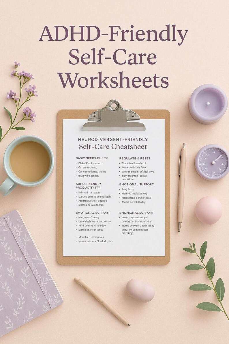 Neurodivergent Self Care Worksheet - Etsy