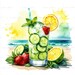 Summer Food Clipart: Fruits, Ice Cream, Drinks Pngs (digital Download ...