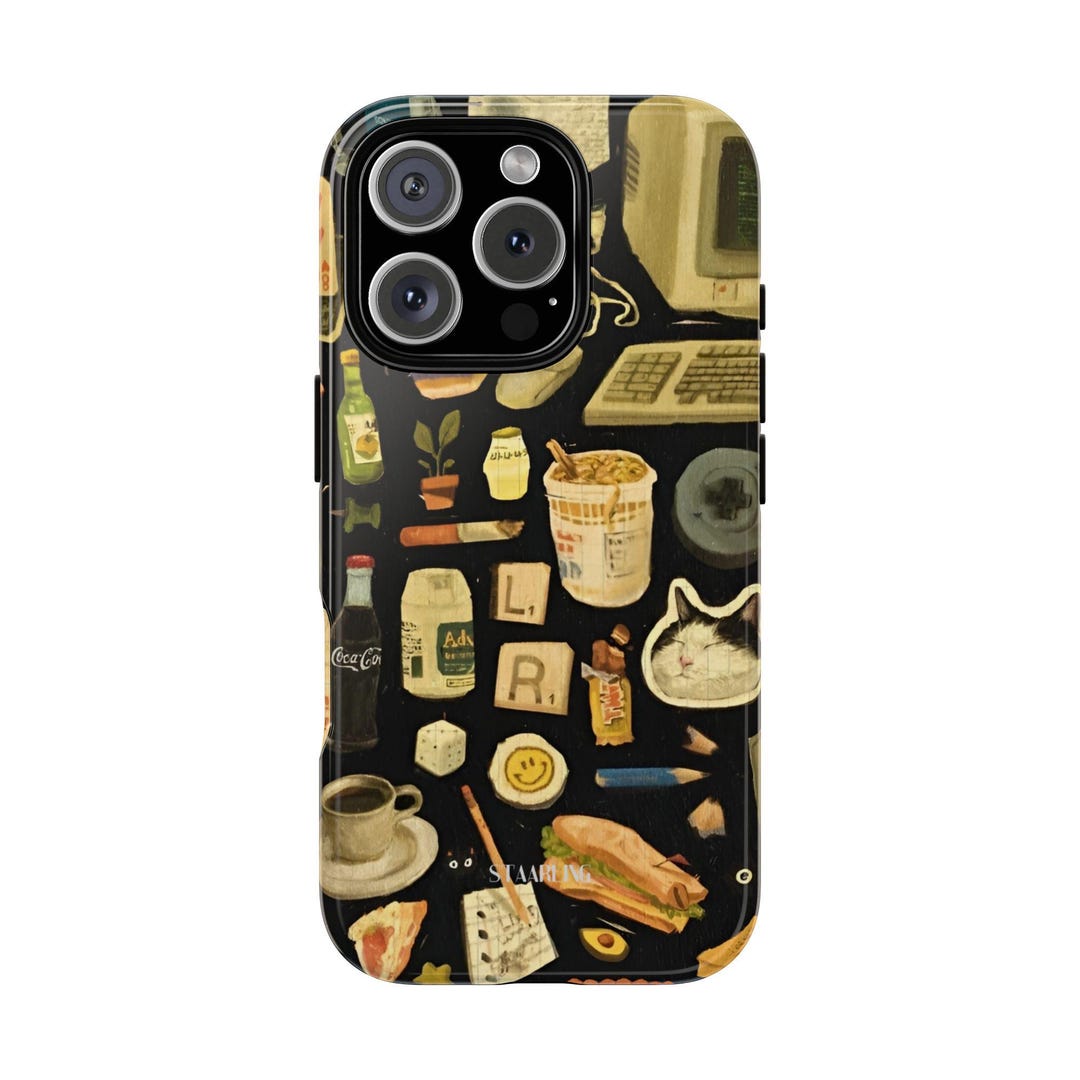 Retro Nostalgia Collage Tough Phone Case - 90s Aesthetic iPhone Samsung ...