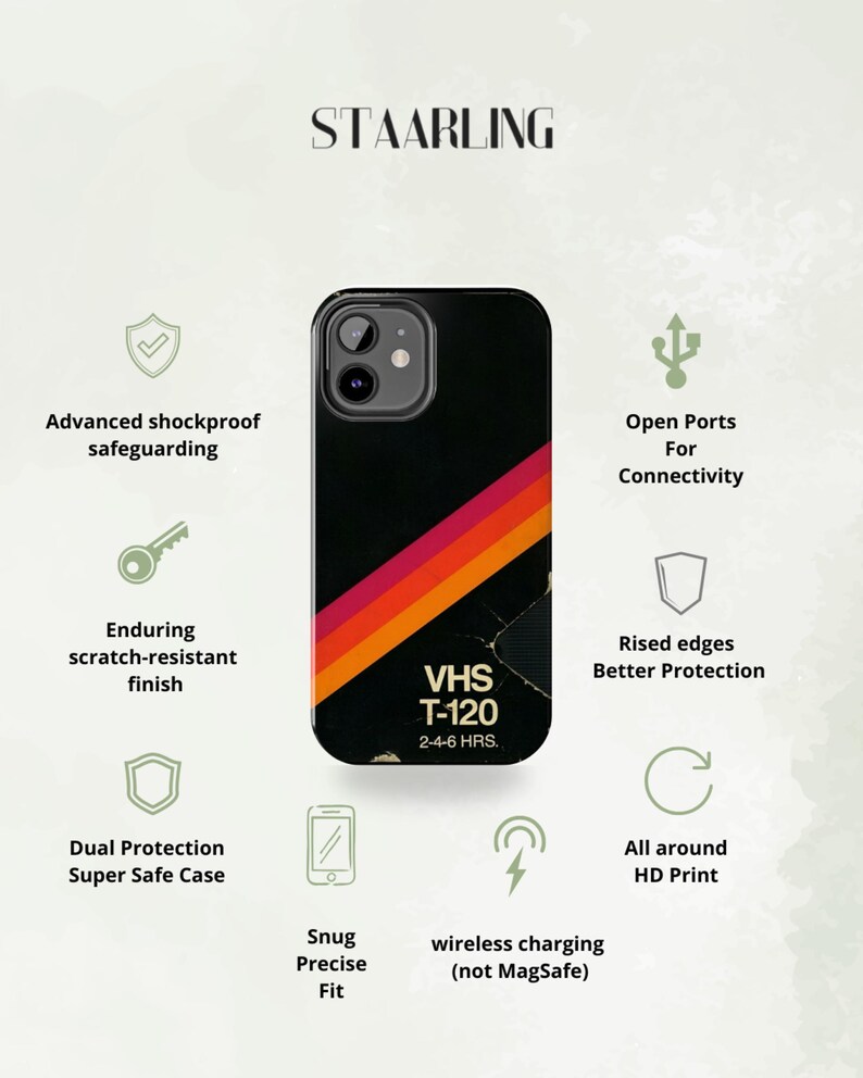 Retro VHS iPhone 16 Case – 80s Nostalgia Design - Etsy