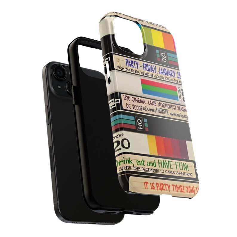 80s Retro Phone Case – VHS Tape Party Cover for Iphone, Samsung & Pixel ...
