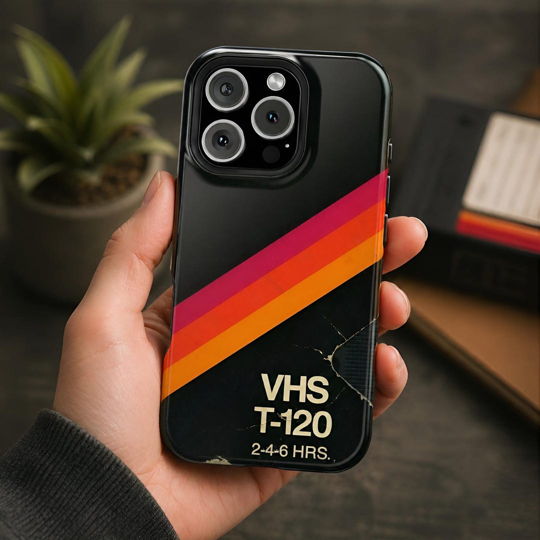 Retro VHS iPhone 16 Case – 80s Nostalgia Design - Etsy