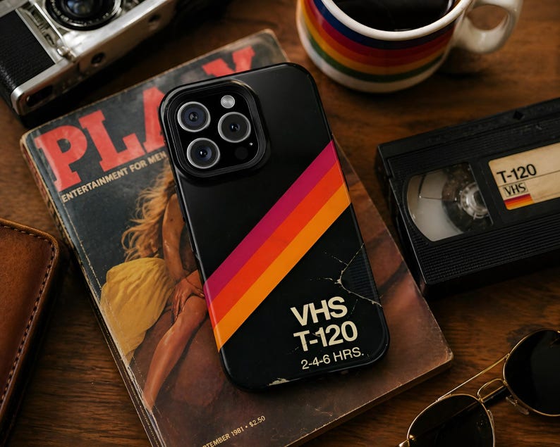 Retro VHS iPhone 16 Case – 80s Nostalgia Design - Etsy