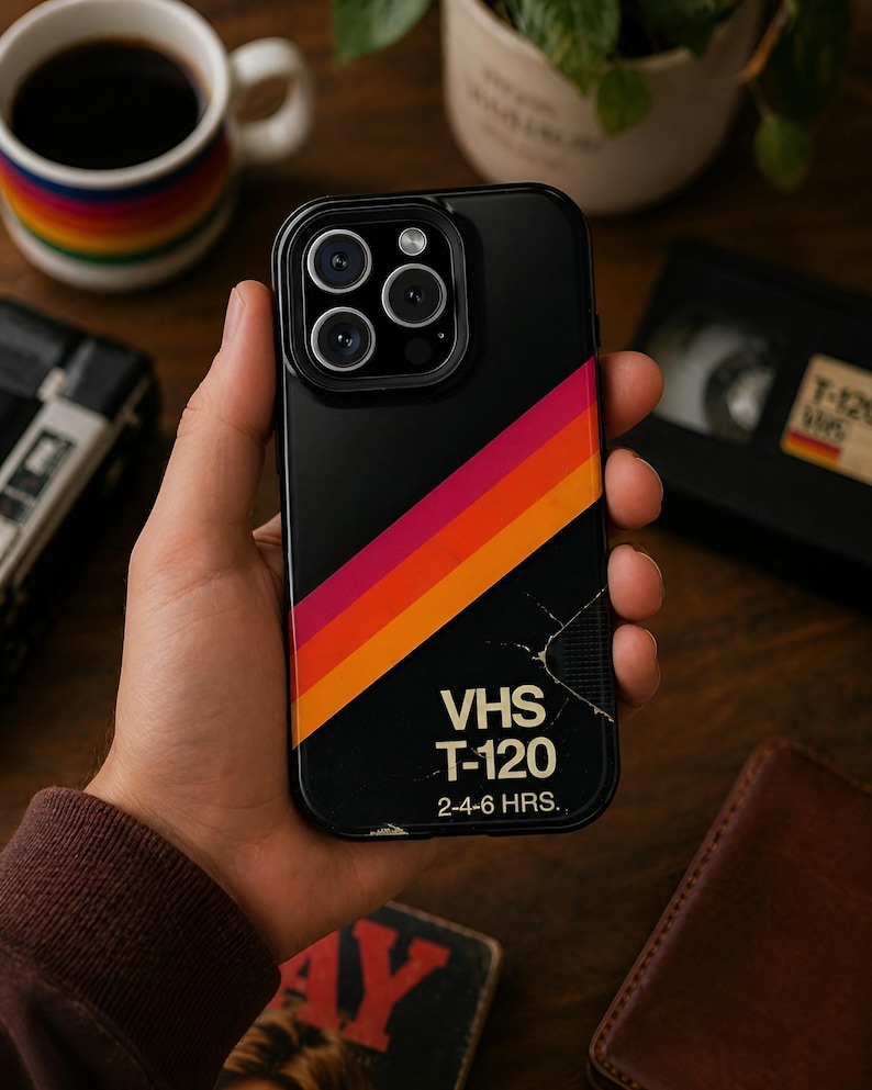 Retro VHS iPhone 16 Case – 80s Nostalgia Design - Etsy