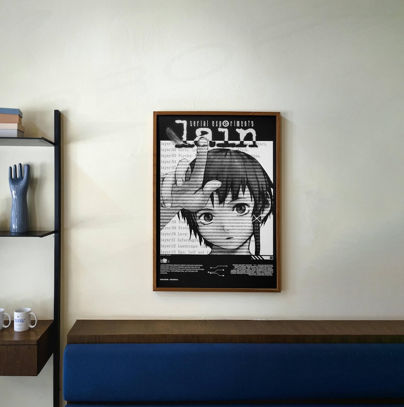 Serial Experiments Lain Poster Print, Lain Poster, Lain Print, Lain Art ...