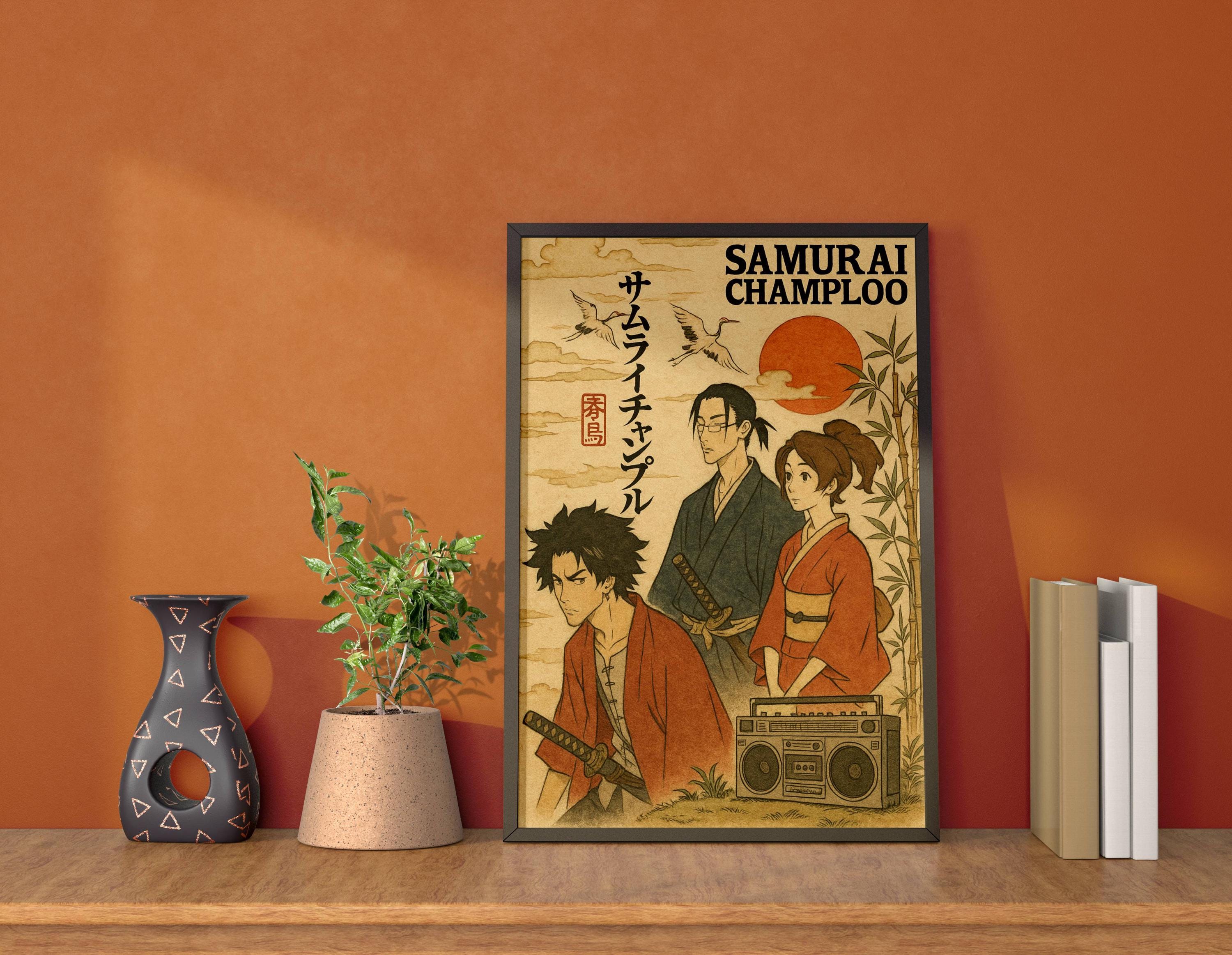 Samurai Champloo Digital Poster Print, Samurai Champloo Poster, Samurai ...
