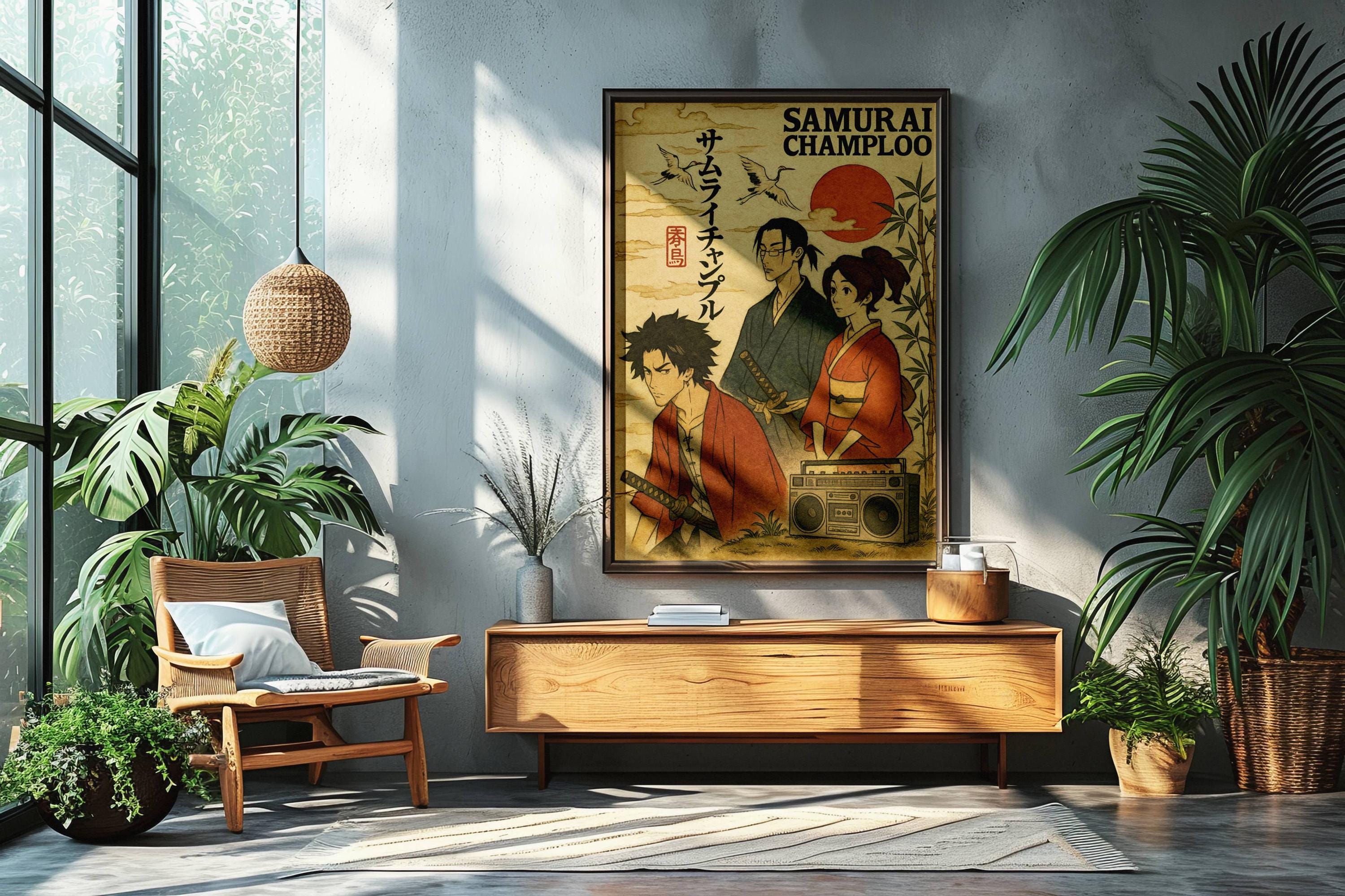 Samurai Champloo Digital Poster Print, Samurai Champloo Poster, Samurai ...