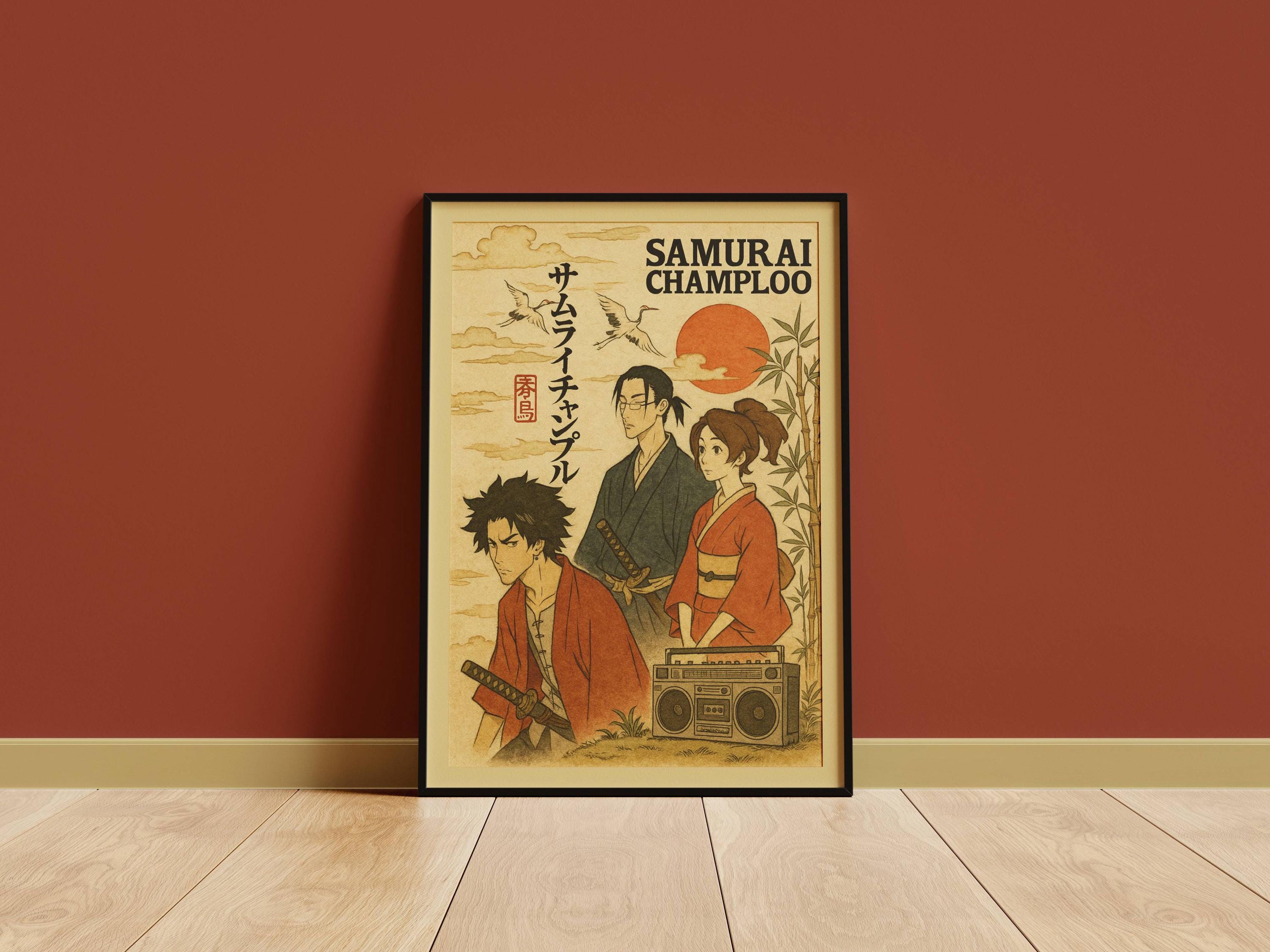 Samurai Champloo Digital Poster Print, Samurai Champloo Poster, Samurai ...