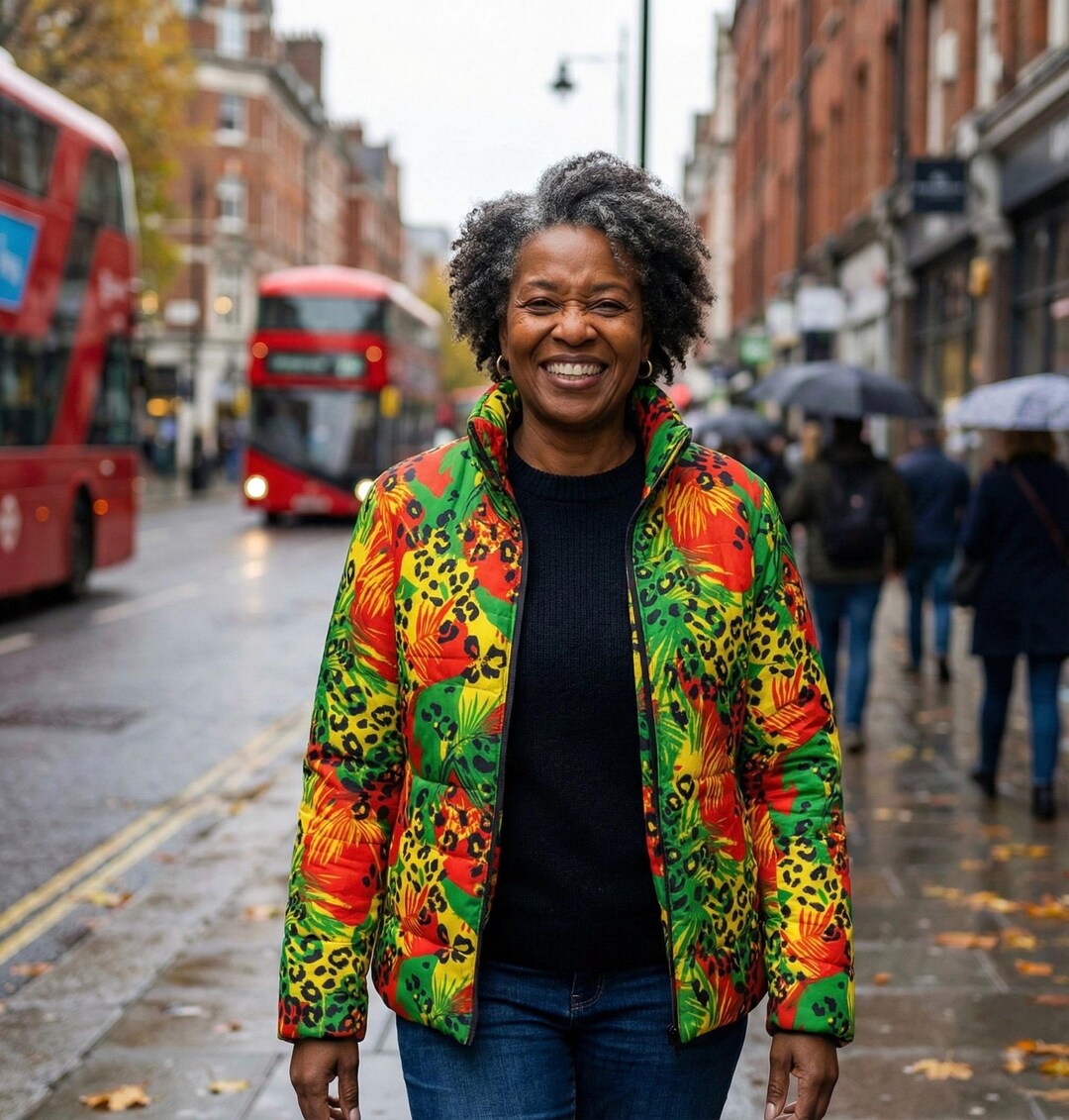 Jamaican Leopard Print Women Puffer Jacket - Etsy