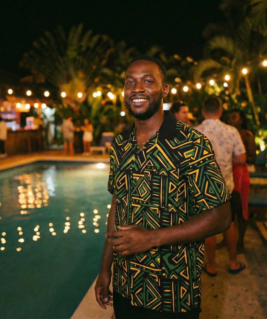 Jamaican Tribal Pattern Hawaiian Shirt | AOP Button-down - Etsy