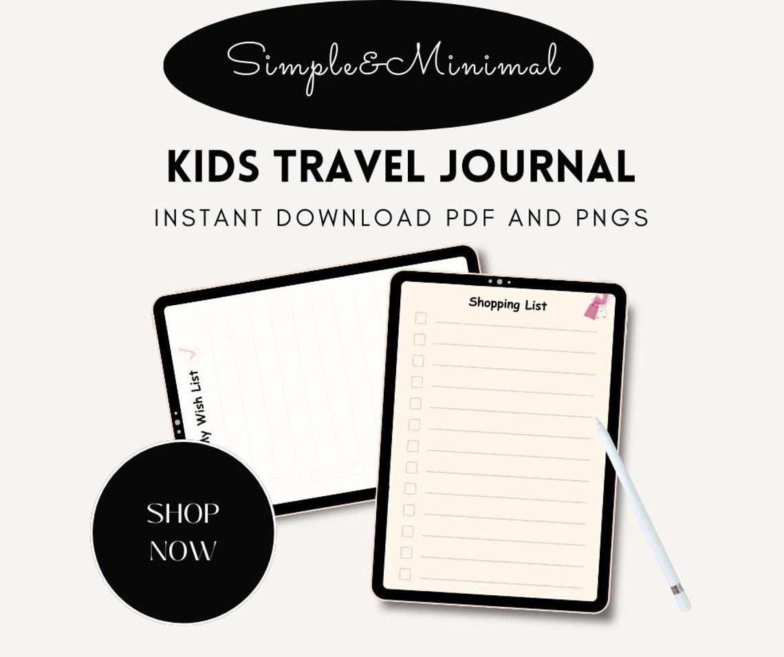 Kids Travel Journal, Fun & Interactive Vacation Planner, Country ...