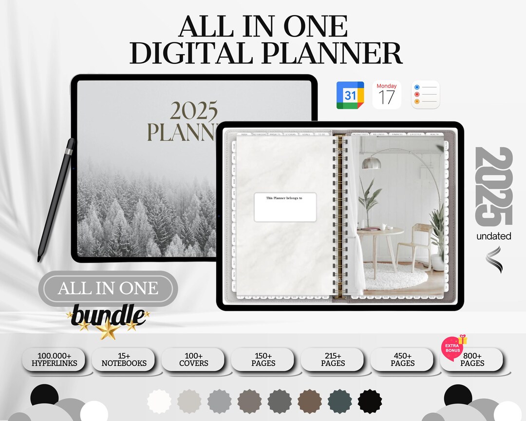 2025-2026 Digital Planner Bundle | Goodnotes & Notability Compatible ...
