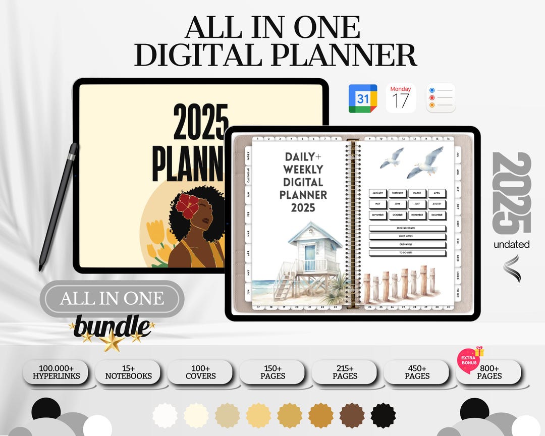 2025-2026 Digital Planner Bundle | Goodnotes & Notability Compatible ...