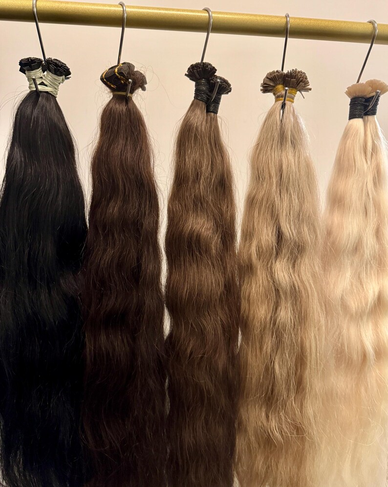 Wavy Slavic Hair Extensions – K-tip & Tape-in – Luxury Remy, Cuticle ...