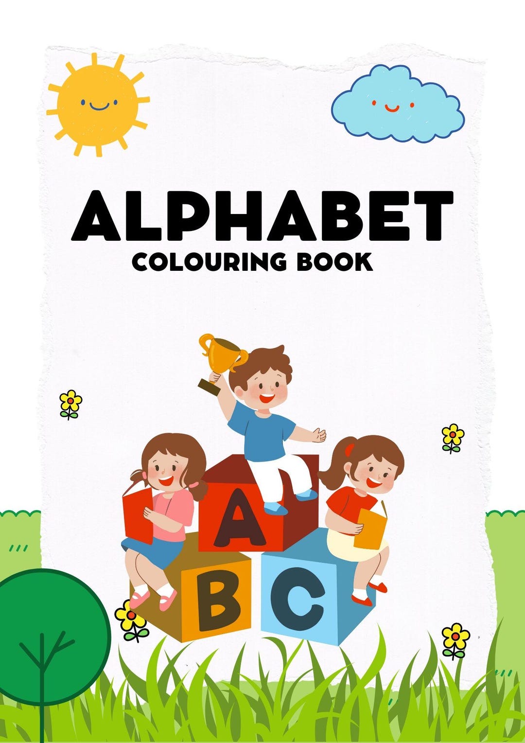 Printable Alphabet Coloring Book for Kids | Learn Letters, Fruits ...