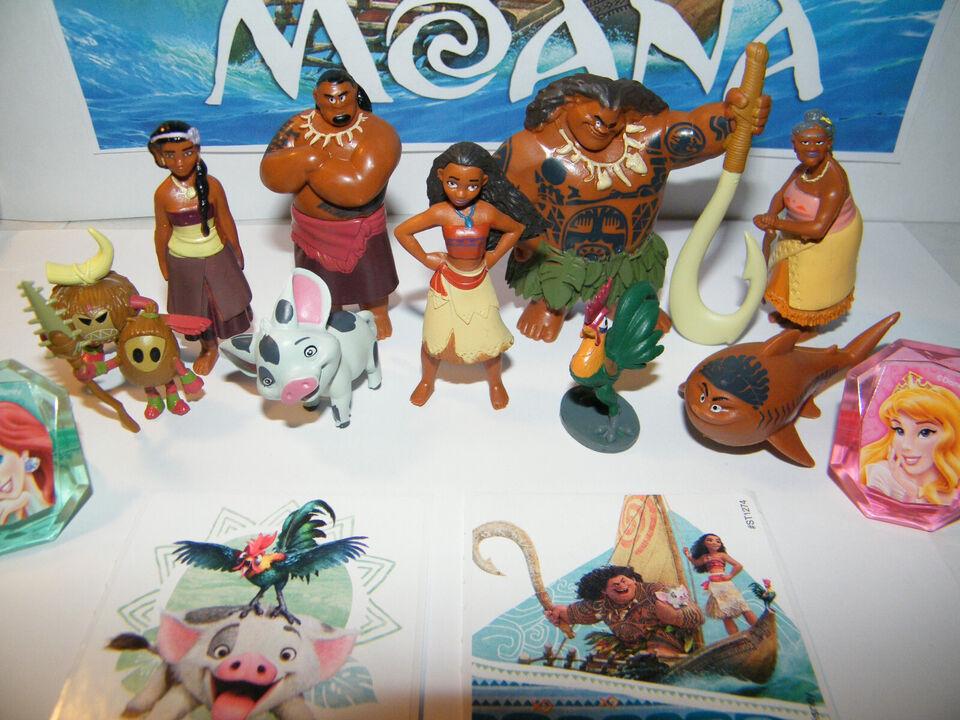 Moana Movie Deluxe Figure Set With 10 Fun Figures, 2 Princessrings and ...