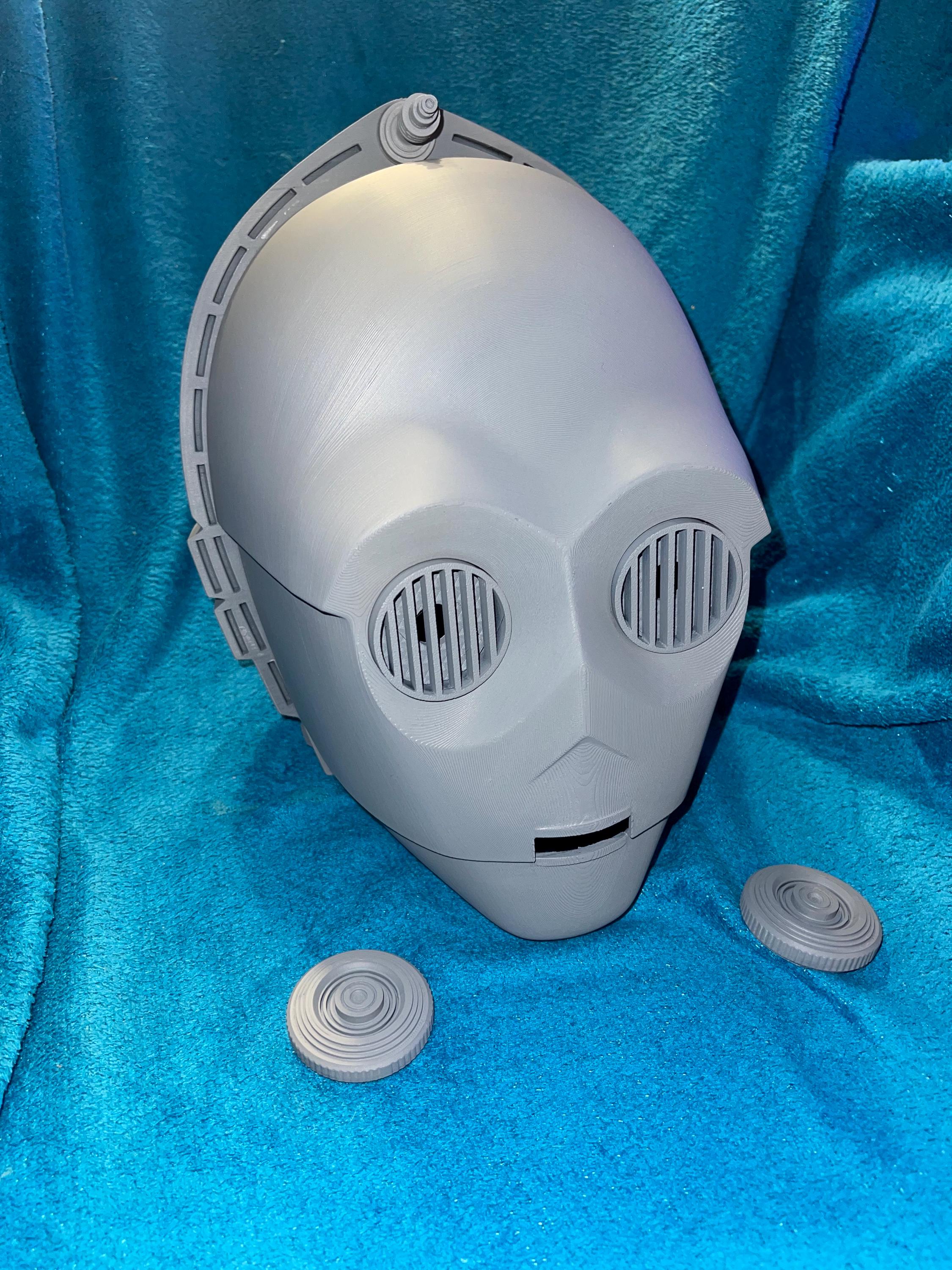 C3PO Helmet - Star Wars - 3D Printed DIY Wearable Helmet - Etsy