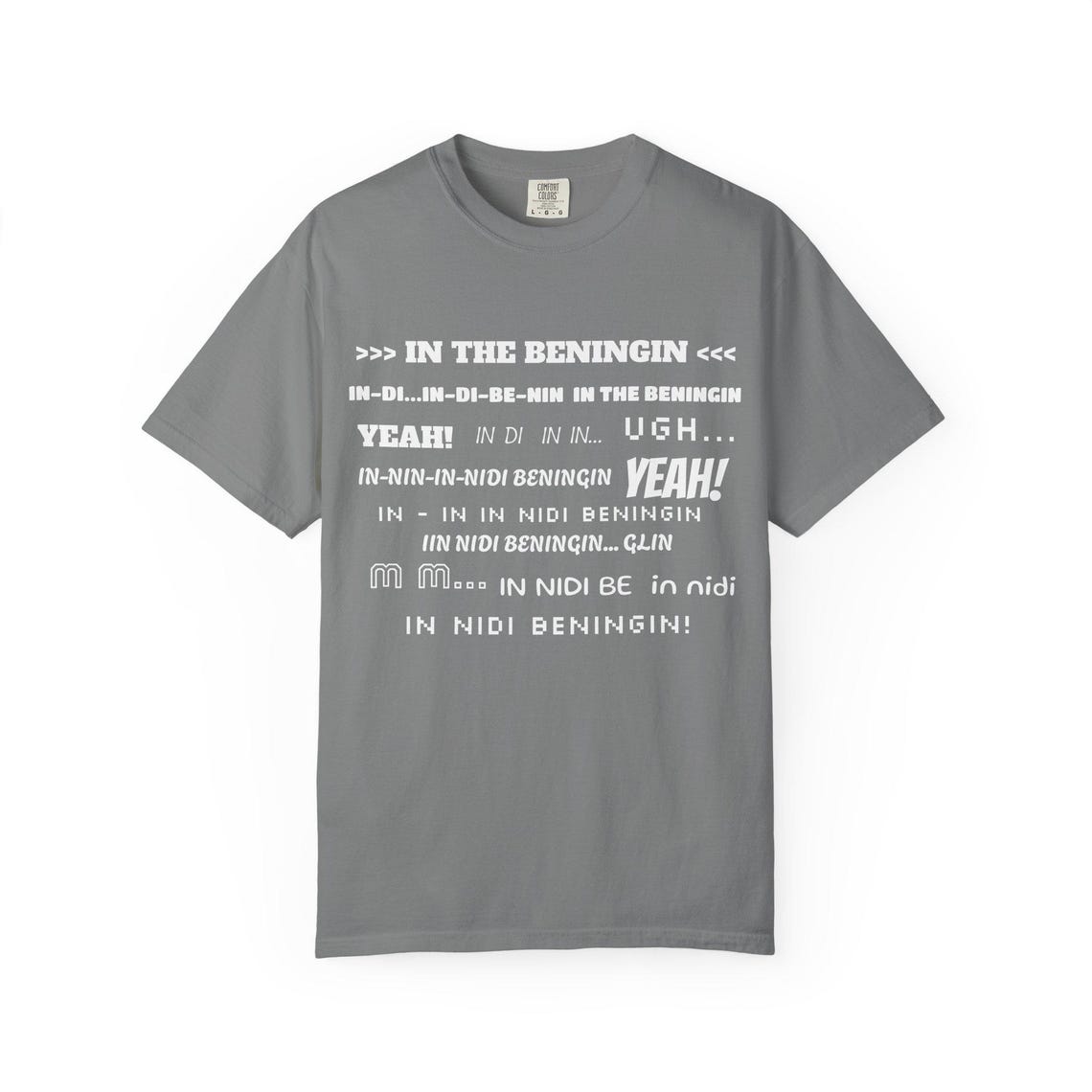Humorous "in the Beninging" Garment-dyed T-shirt - Etsy