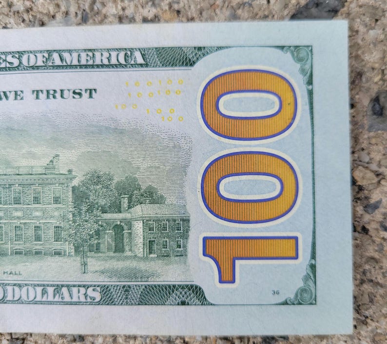 Rare Fancy Serial Number 100 Bill – 04455555 – Quad 5s – Trinary ...
