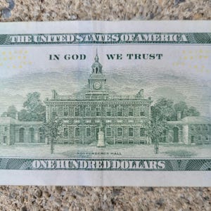 Rare Fancy Serial Number 100 Bill – 04455555 – Quad 5s – Trinary ...