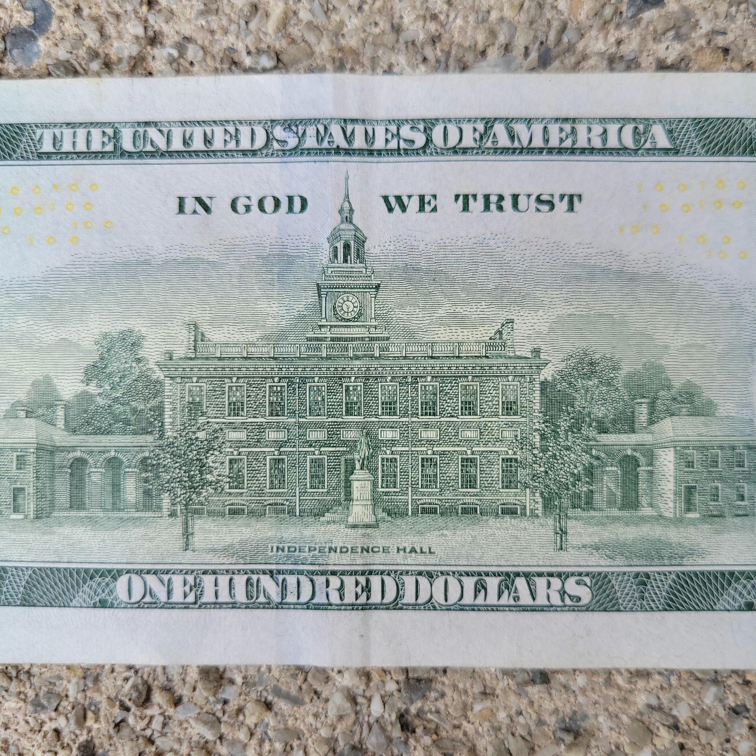Rare Fancy Serial Number 100 Bill – 04455555 – Quad 5s – Trinary ...