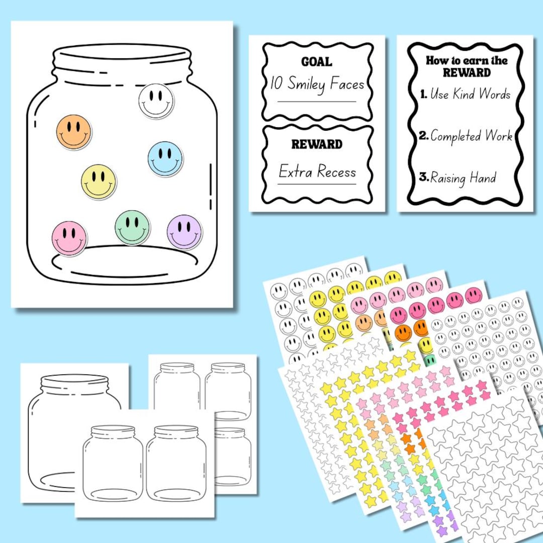 Printable Behavior Reward Jar System | Whole Class, Group, or ...