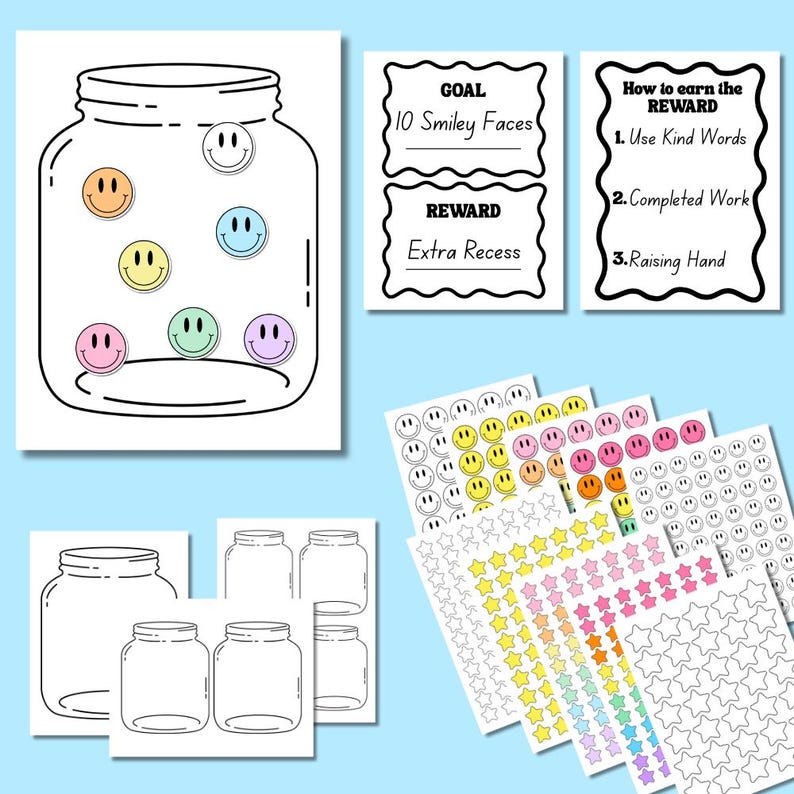 Printable Behavior Reward Jar System | Whole Class, Group, or ...