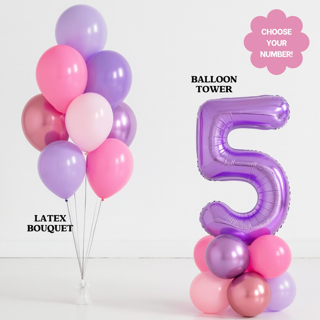 Music Hunters K Pop Birthday Party Decorations DIY Kit Balloon Bouquet ...