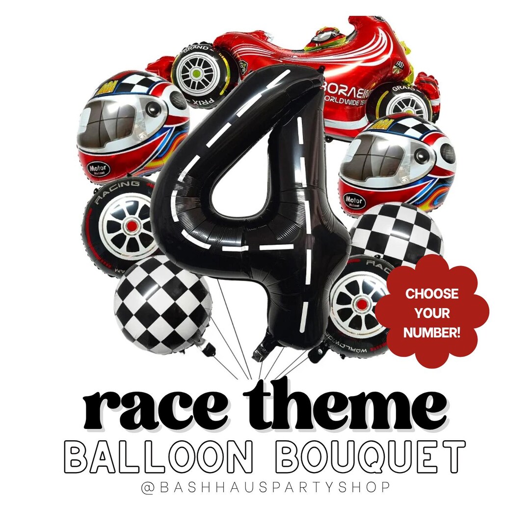 Race Theme Bouquet Checkered Flag Grand Prix Birthday First Lap Need ...
