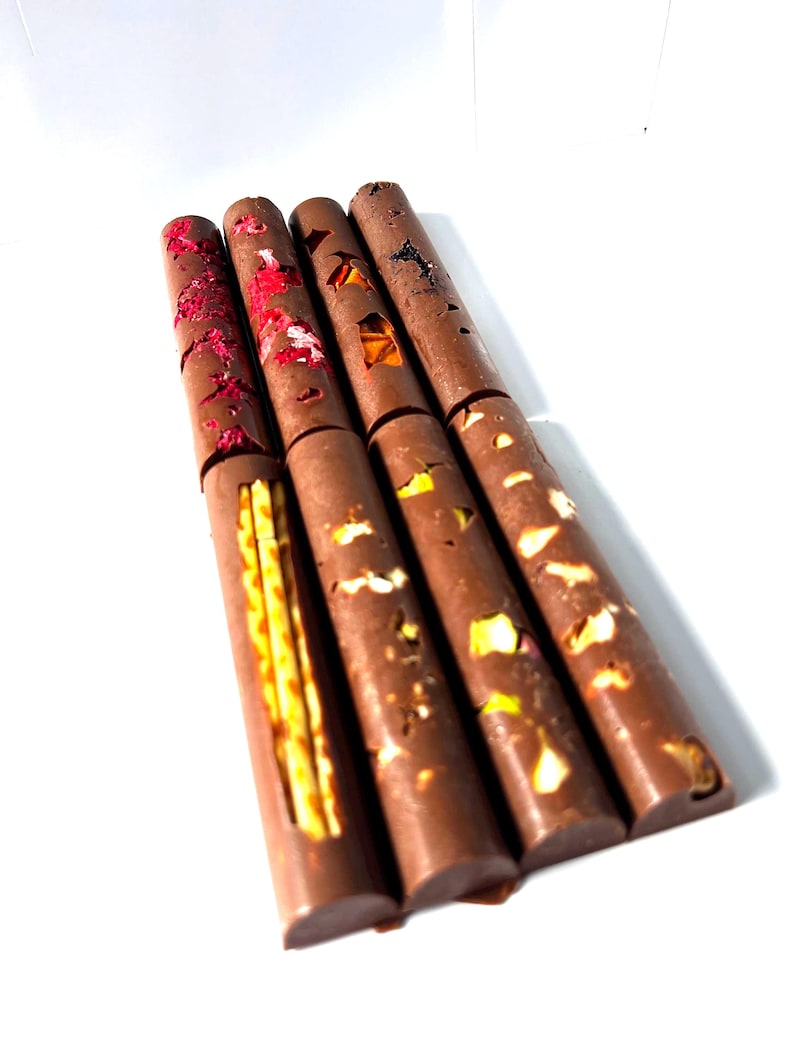 The Luxe Baton Box – Gourmet Chocolate Sticks With Fruit & Crunch - Etsy