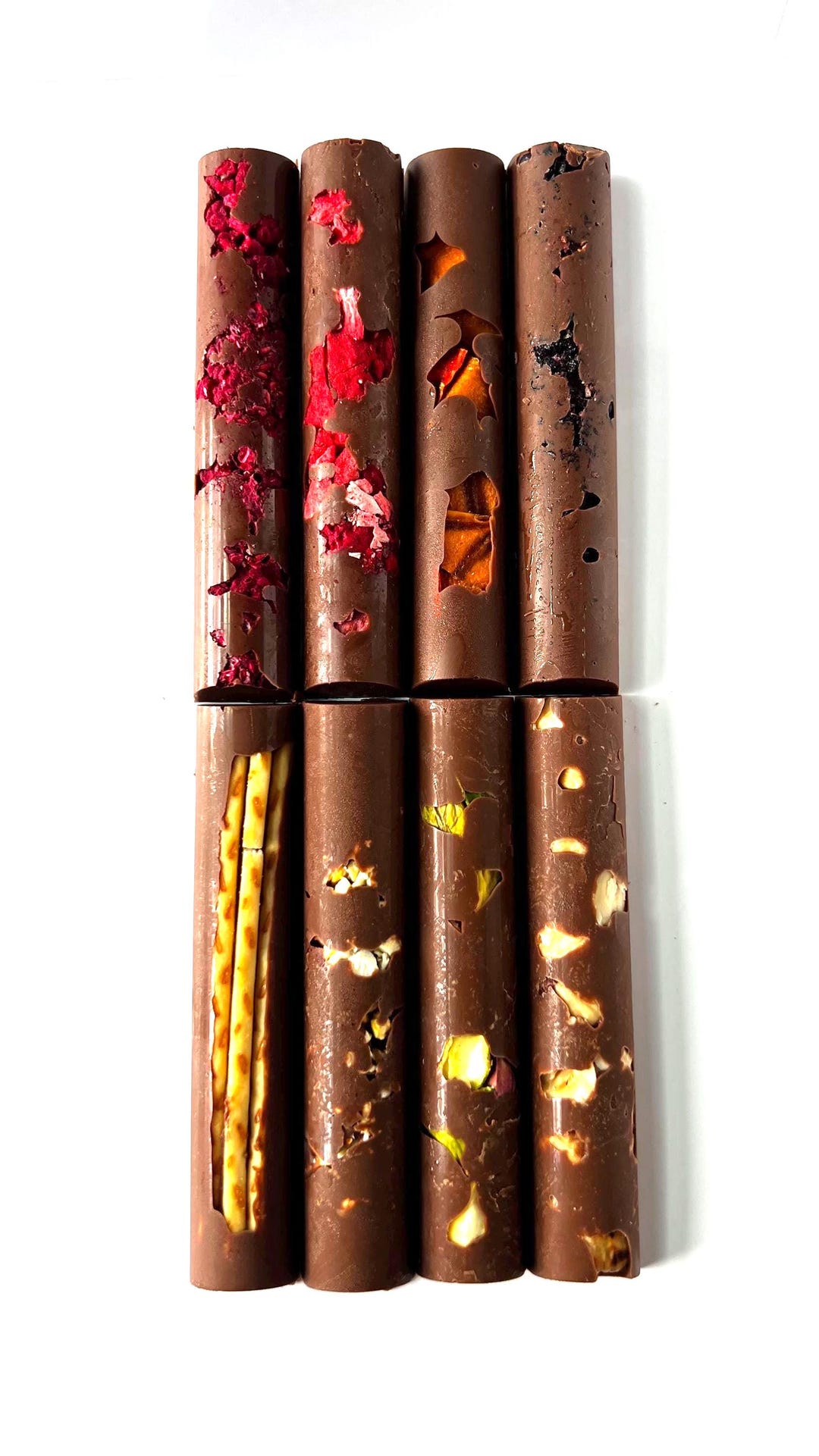 The Luxe Baton Box – Gourmet Chocolate Sticks With Fruit & Crunch - Etsy