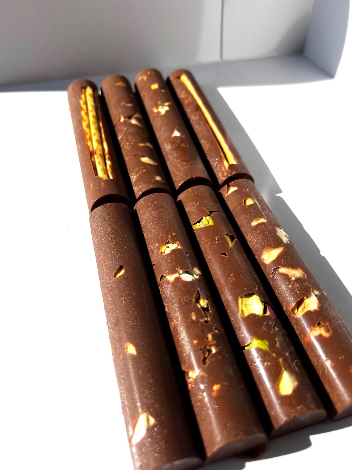 The Luxe Baton Box – Gourmet Chocolate Sticks With Fruit & Crunch - Etsy